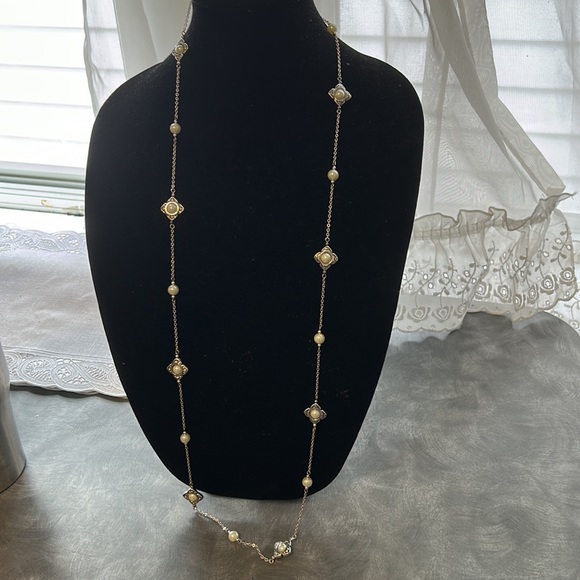 Brighton | Jewelry | Brighton Pearl Silver Necklase | Poshmark